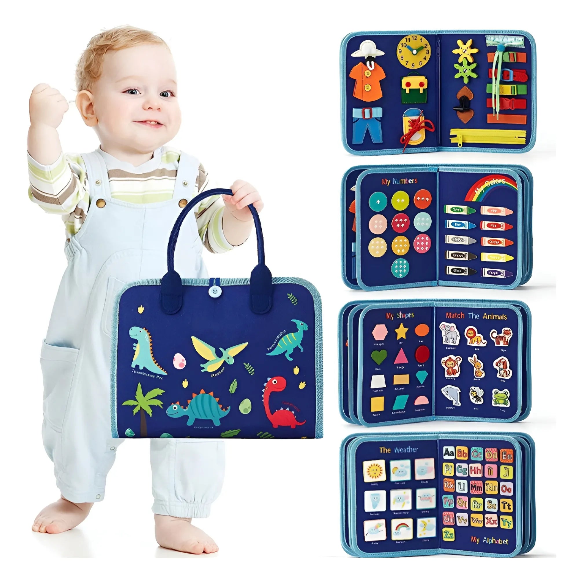 Onenazo Busy Board Montessori Toy | Hands-On Learning Board for Toddlers